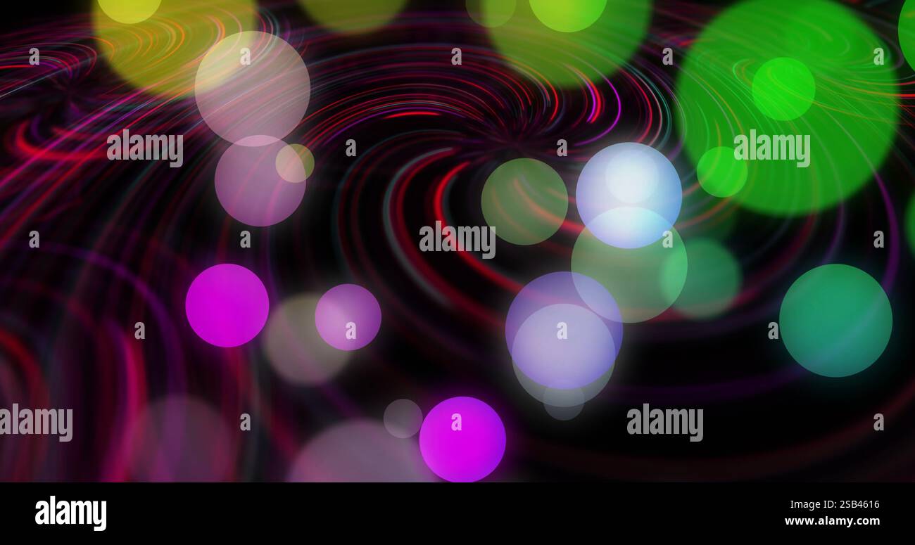 Colorful bokeh lights motion graphics hi-res stock photography and images - Alamy