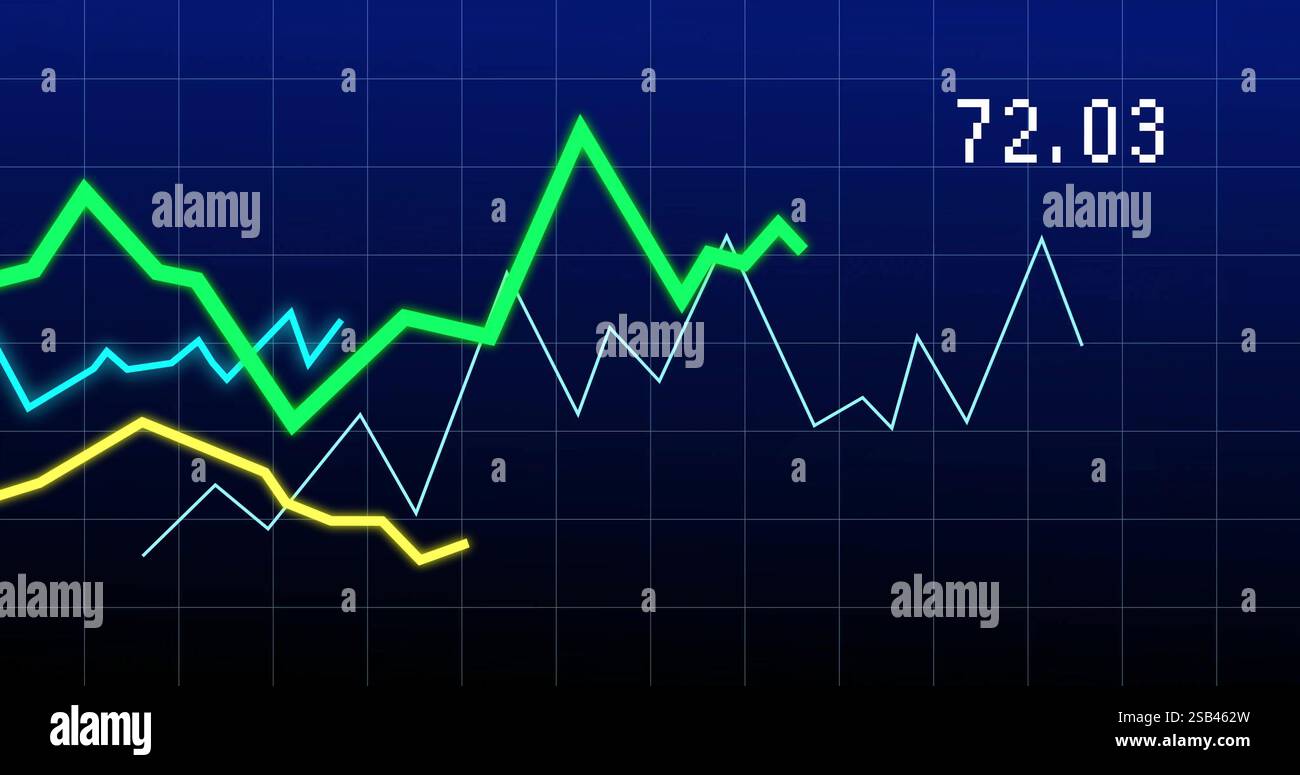 Financial graph image showing fluctuating stock prices with peak at 100 ...