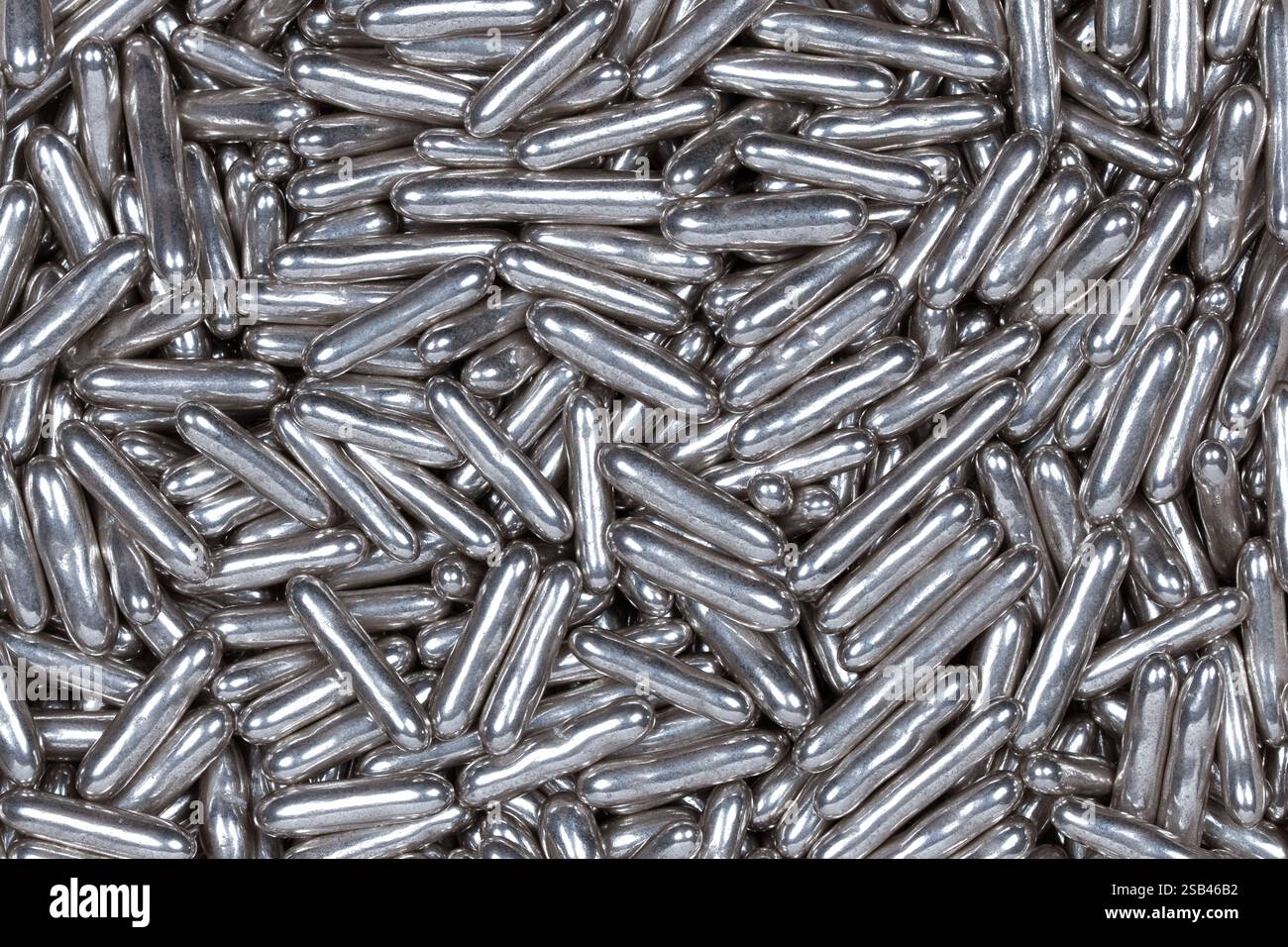 Shiny Silver Sugar Sprinkles Close-Up – Metallic Edible Candy ...