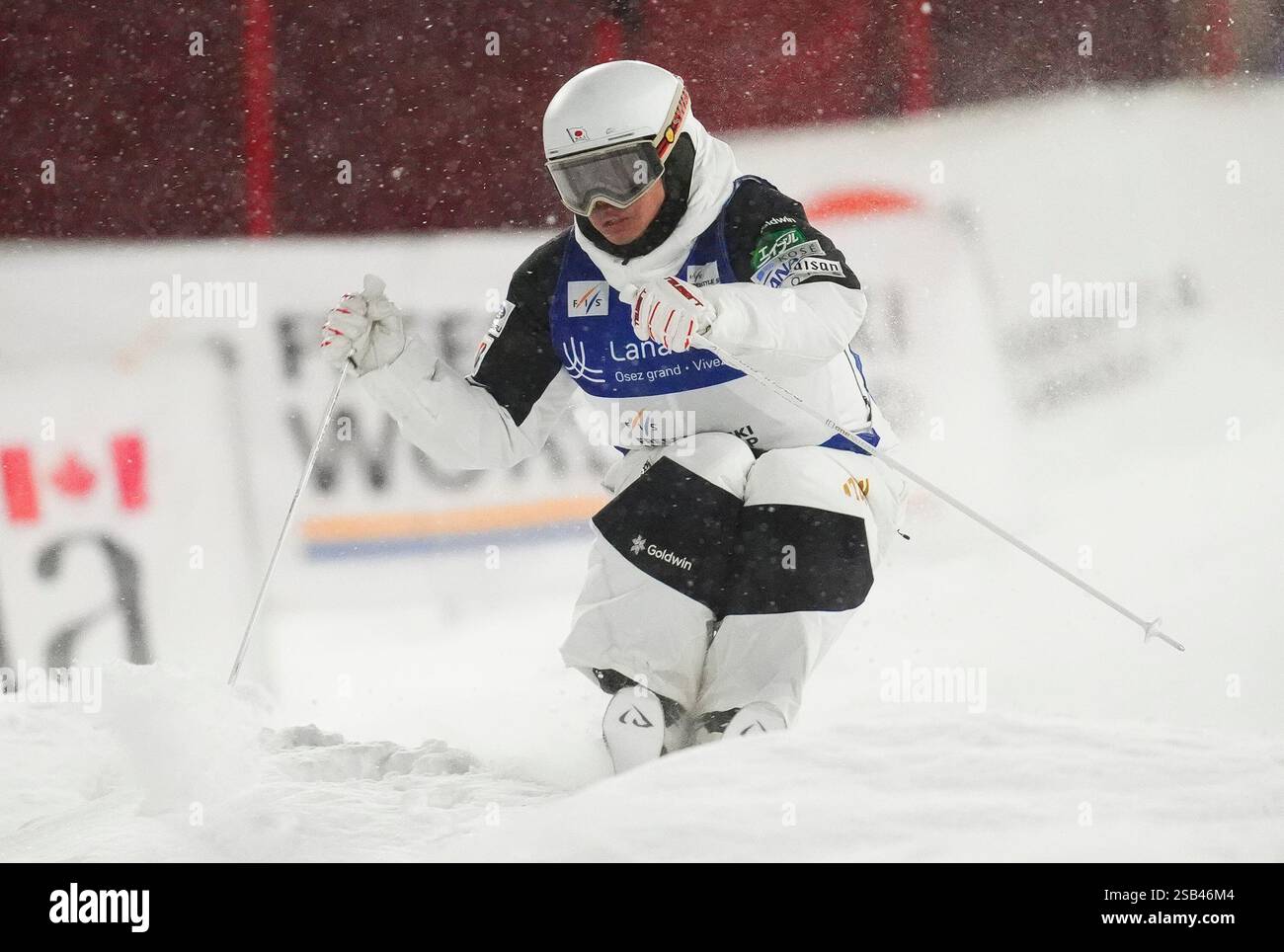 Japan's Ikuma Horishima skis in the qualification run of the men's ...