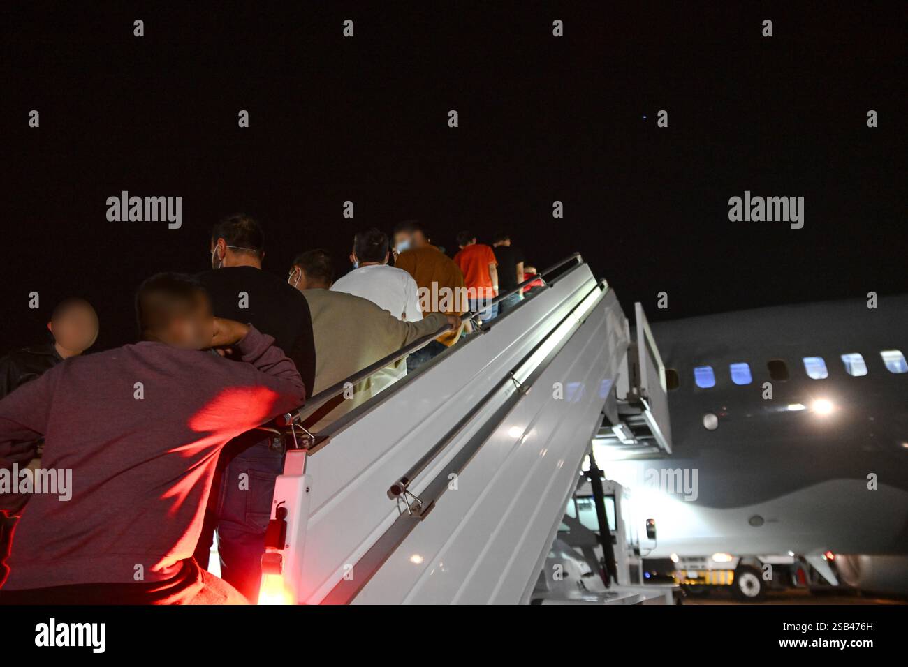 Miramar, United States. 27th Jan, 2025. Undocumented Columbian migrants ...