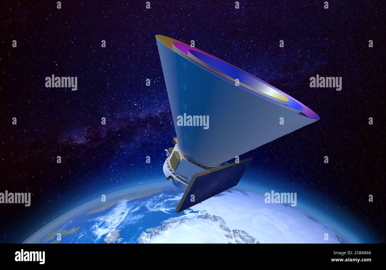 3D model of the SphereX space telescope created to map cosmic space in ...