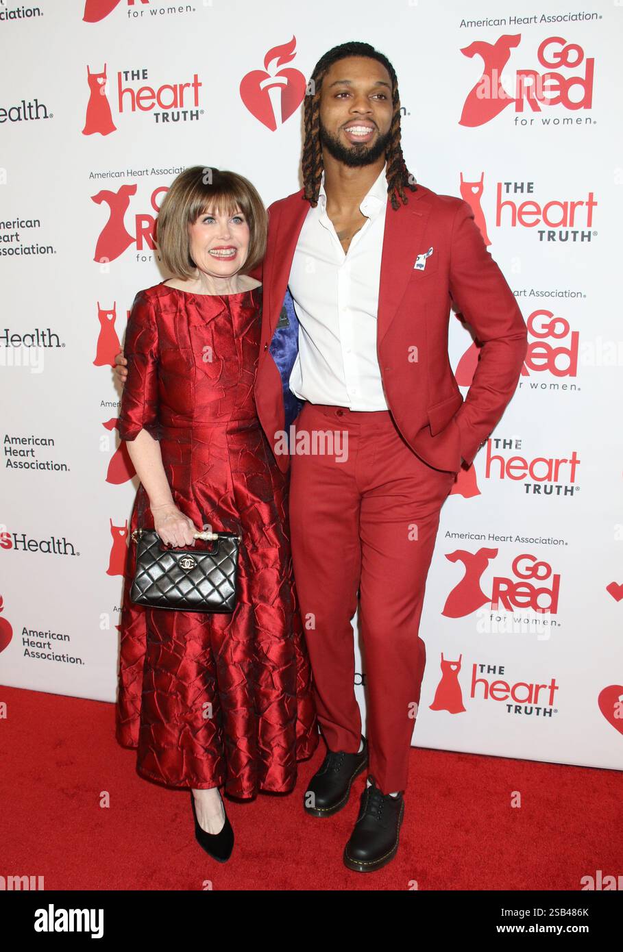 January 30, 2025 Nancy Brown and Damar Hamlin attend American Heart ...