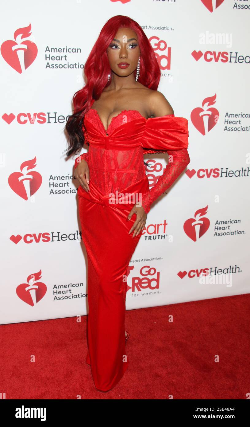 January 30, 2025 Reyna Roberts attend American Heart Associations Go ...