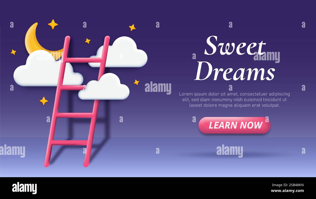 Sweet dreams concept design. Vector illustration Stock Vector Image ...