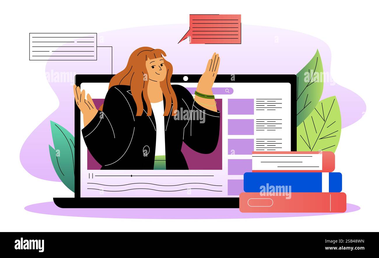 Online learning concept. Vector illustration Stock Vector Image & Art - Alamy