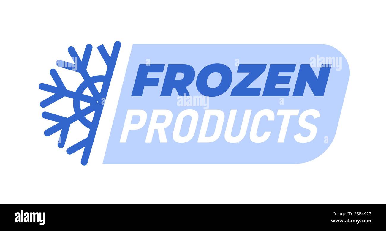Frozen products logo design. Vector illustration Stock Vector Image ...