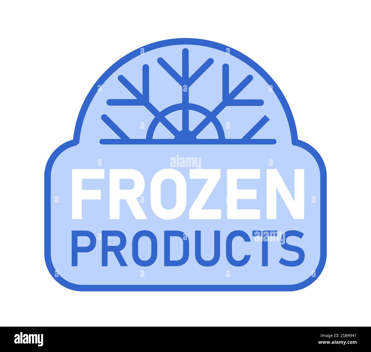 Frozen products logo design. Vector illustration Stock Vector Image ...