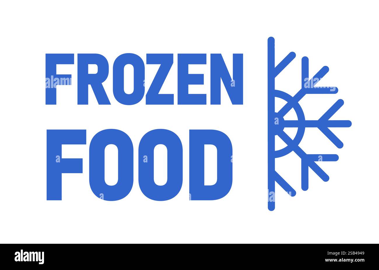 Frozen food logo design. Vector illustration Stock Vector Image & Art ...