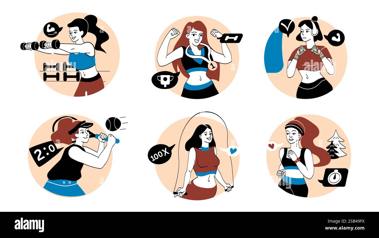 Engaging workout Cut Out Stock Images & Pictures - Alamy