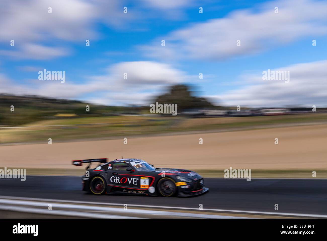 February 1, 2025, Bathurst, New South Wales, Australia: The Grove Racing Mercedes-AMG GT3 driven ...