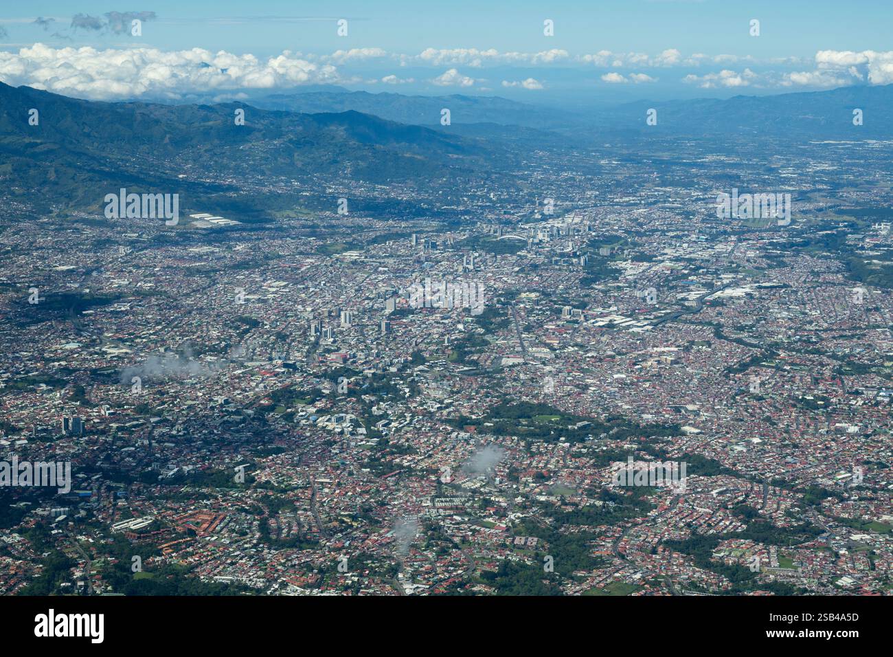 Costa Rica, aerial view of the capital city of San Jose Stock Photo - Alamy