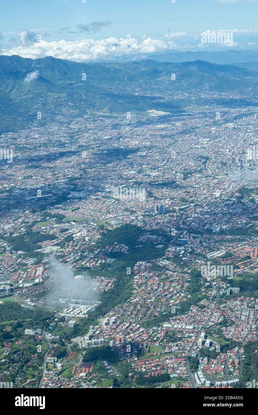 Costa Rica, aerial view of the capital city of San Jose Stock Photo - Alamy