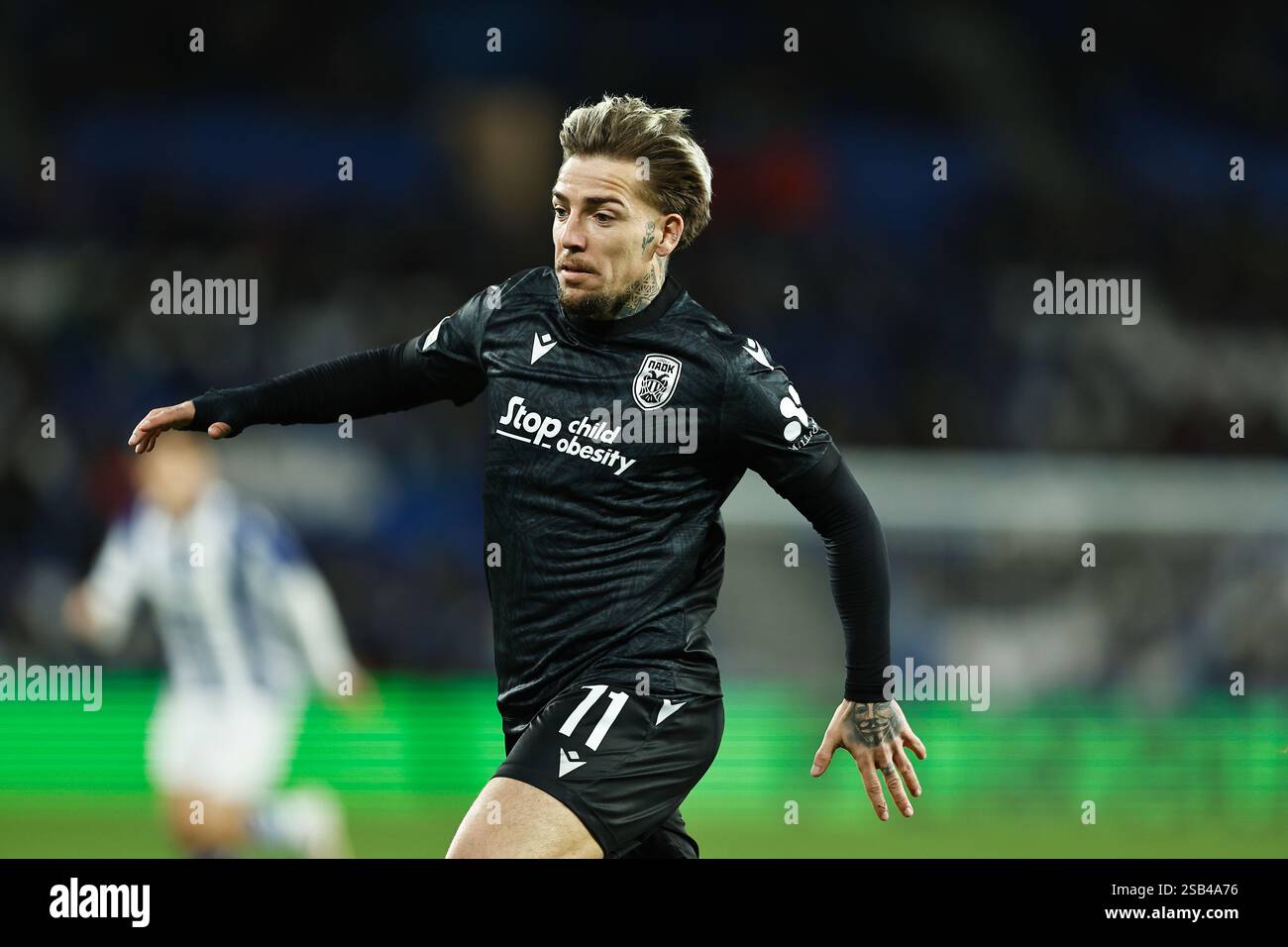 San Sebastian, Spain. 30th Jan, 2025. Brandon Thomas (PAOK) Football ...