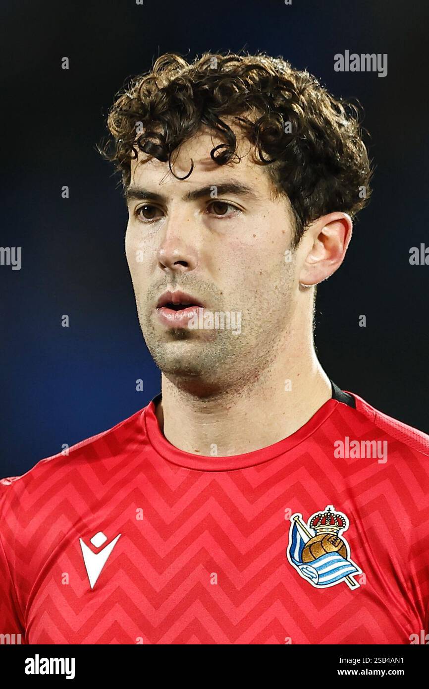 San Sebastian, Spain. 30th Jan, 2025. Unai Marrero (Sociedad) Football ...