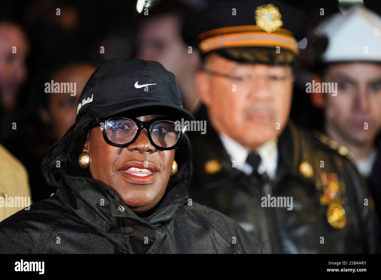 Philadelphia Mayor Cherelle Parker speaks during a news conference ...