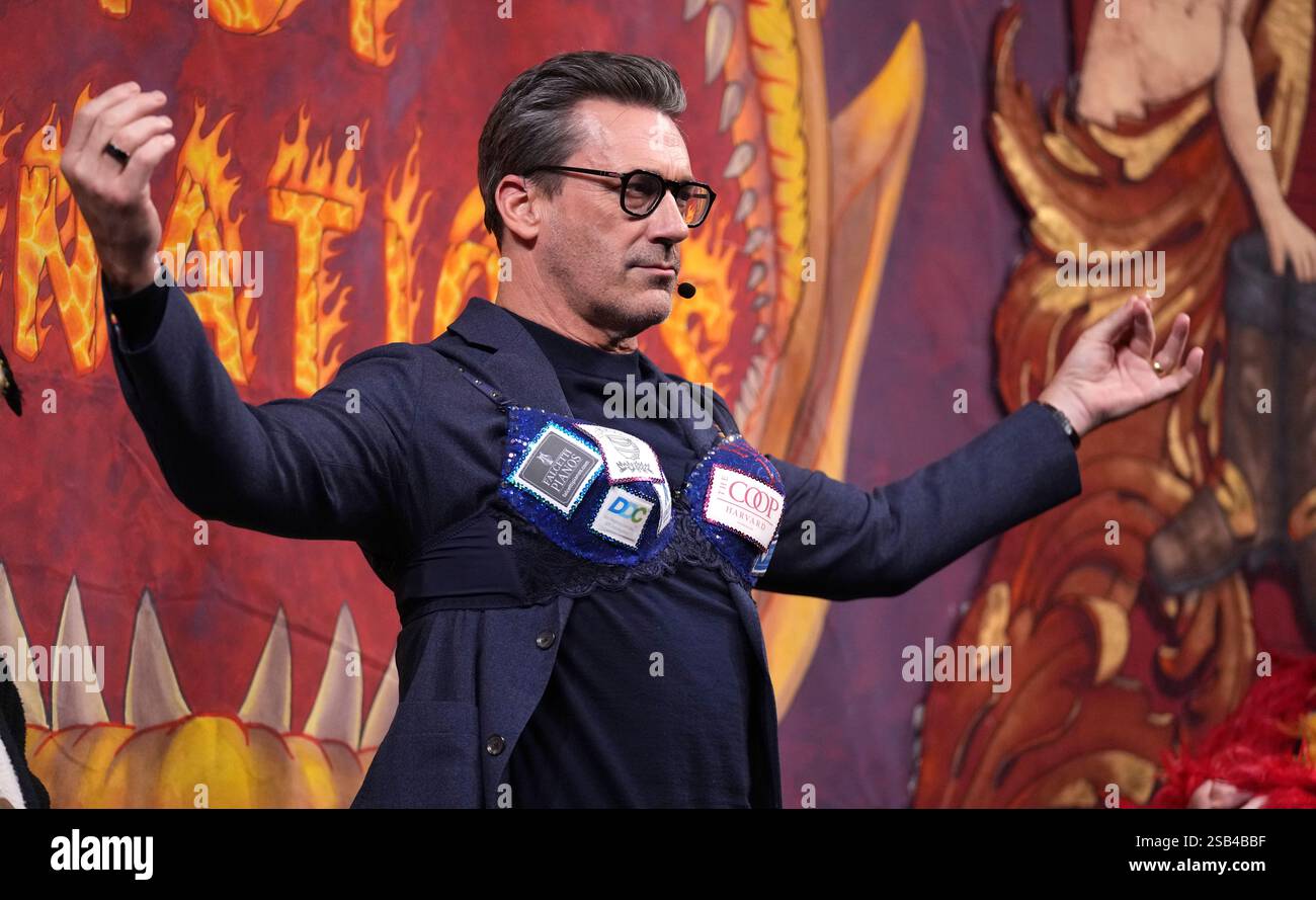 Harvard University's Hasty Pudding Theatricals Man of the Year Jon Hamm ...