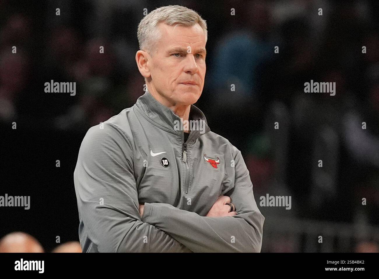 Chicago Bulls head coach Billy Donovan during an NBA basketball game ...