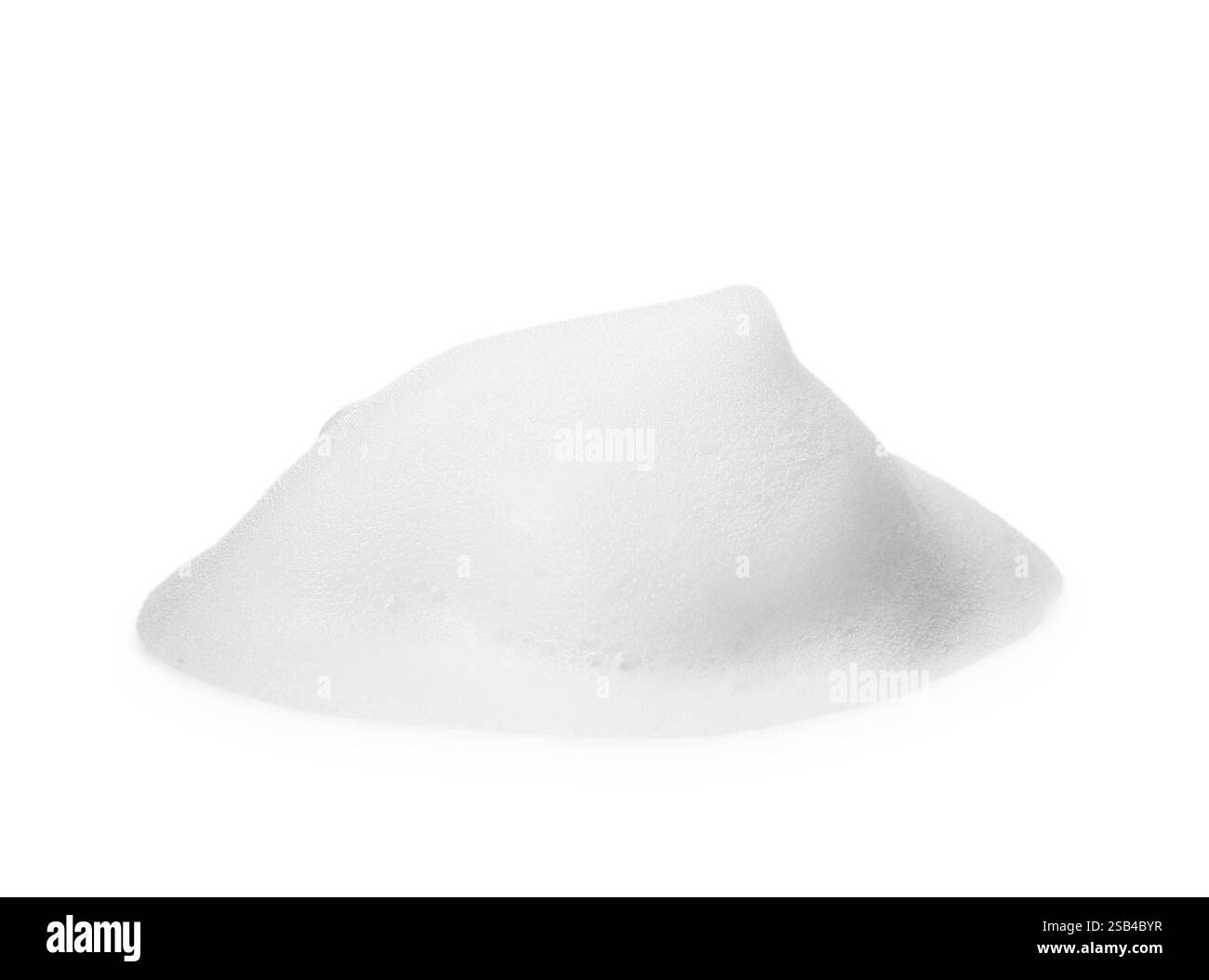 Sample of fluffy foam isolated on white Stock Photo - Alamy