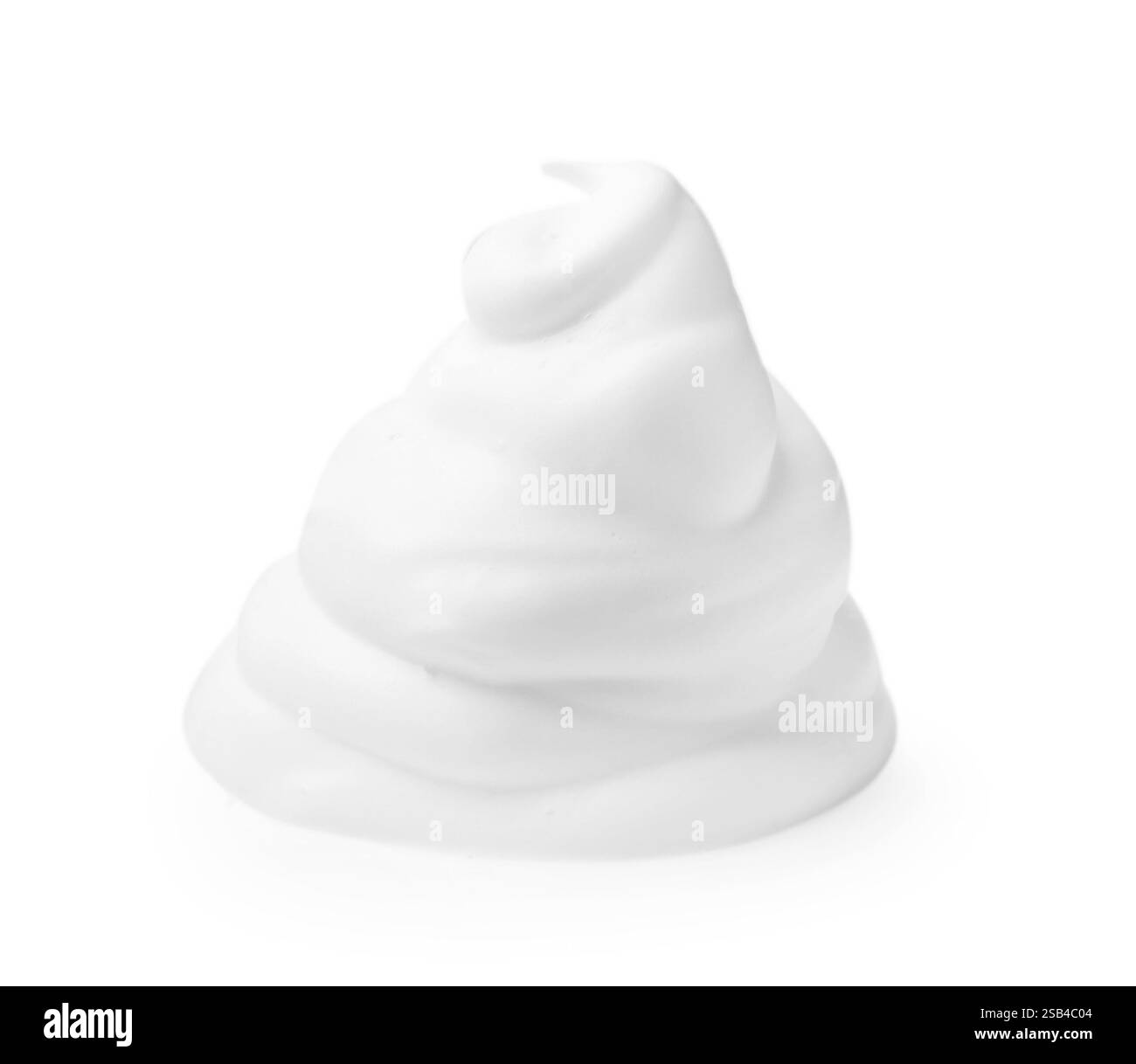 Sample of fluffy foam isolated on white Stock Photo - Alamy