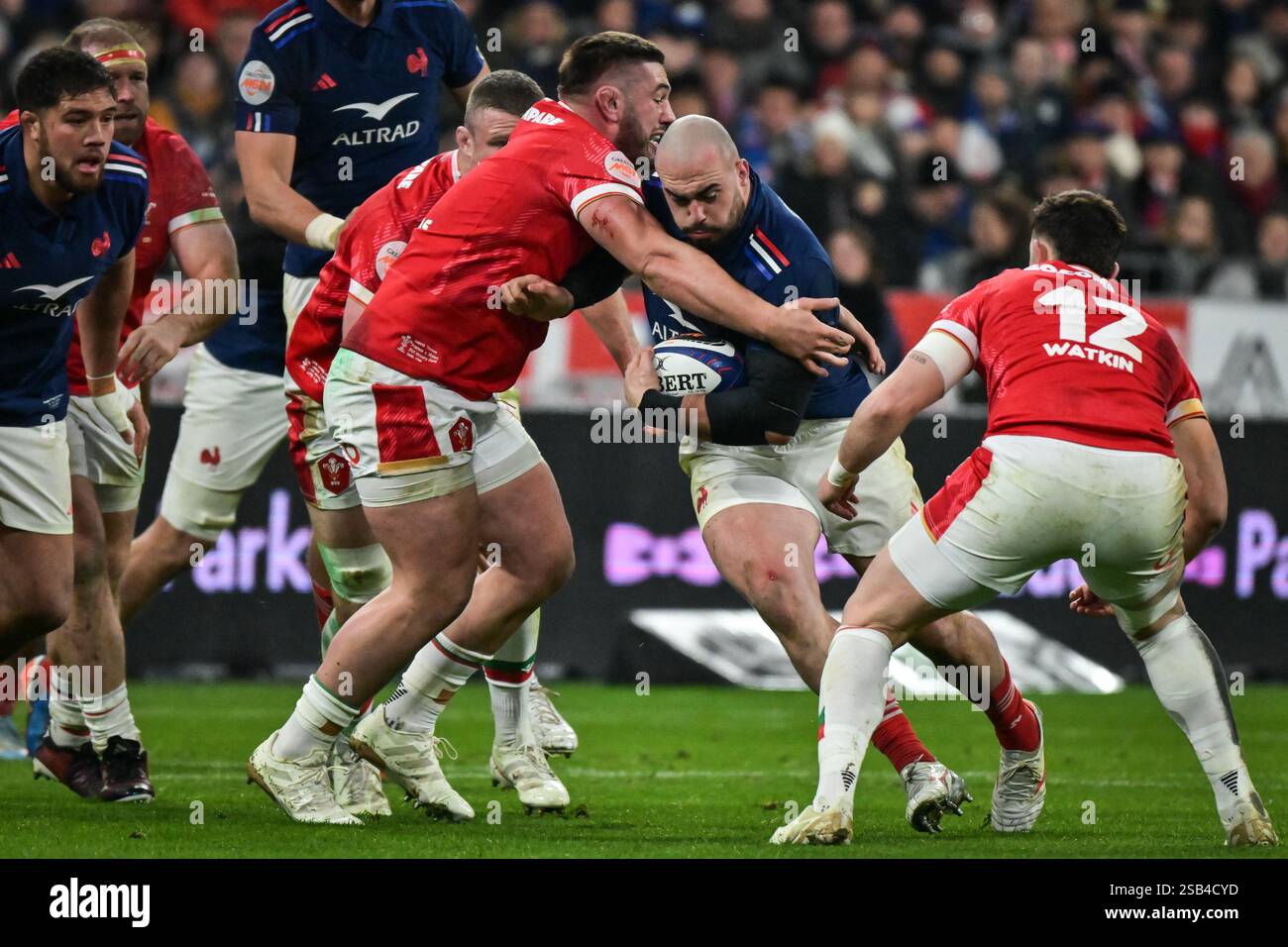 Metz, France. 31st Jan, 2025. French Loosehead Prop Jean-Baptiste Gros ...