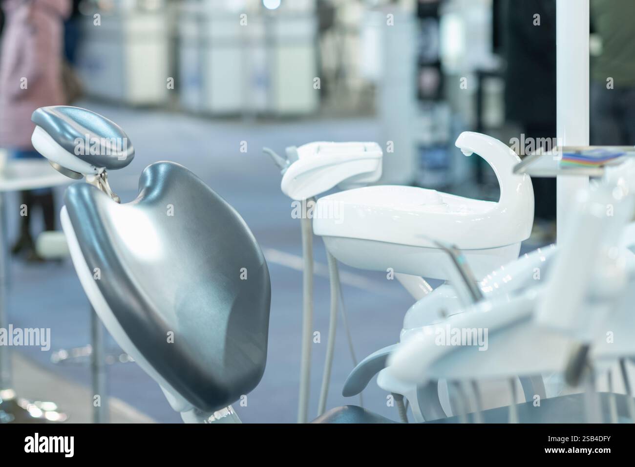 Dentistry chair with dental tools Stock Photo - Alamy