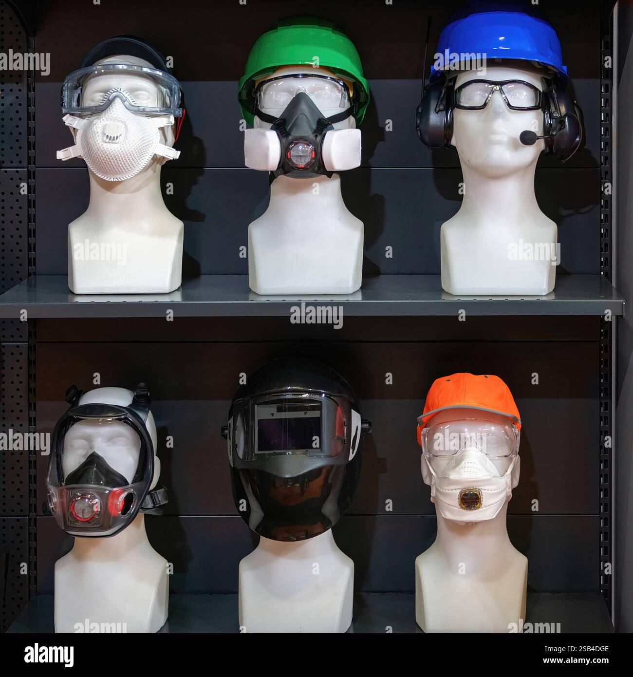 Personal protective equipment (PPE) mannequins display comprehensive ...