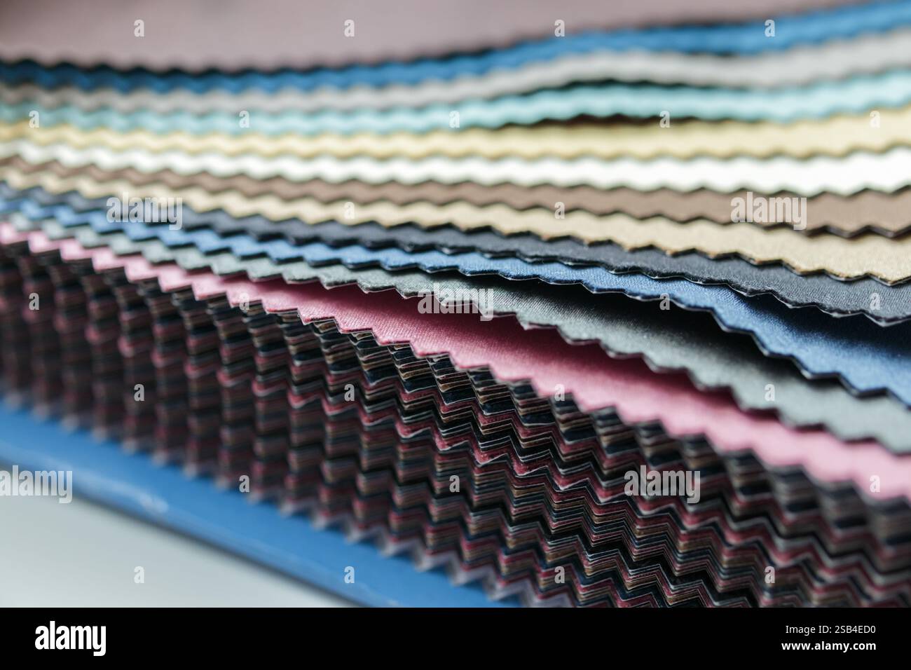 fabric color samples swatch book Stock Photo - Alamy