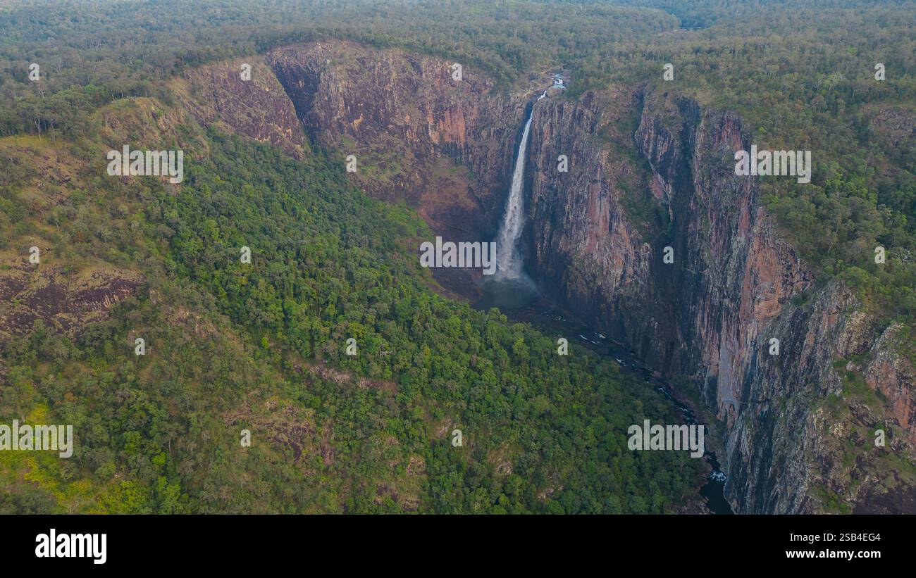 Wallaman Falls from the air Stock Photo - Alamy