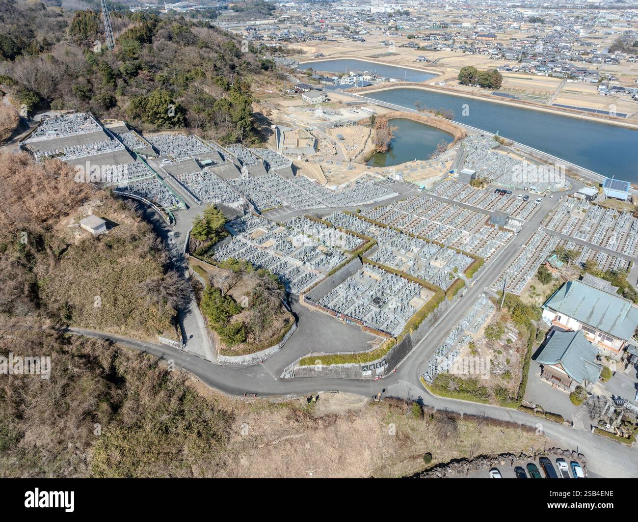 Aerial Image of Yaska-ji Temple, Ehime, Japan Stock Photo - Alamy