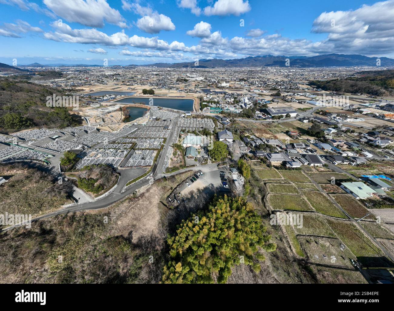 Aerial Image of Yaska-ji Temple, Ehime, Japan Stock Photo - Alamy