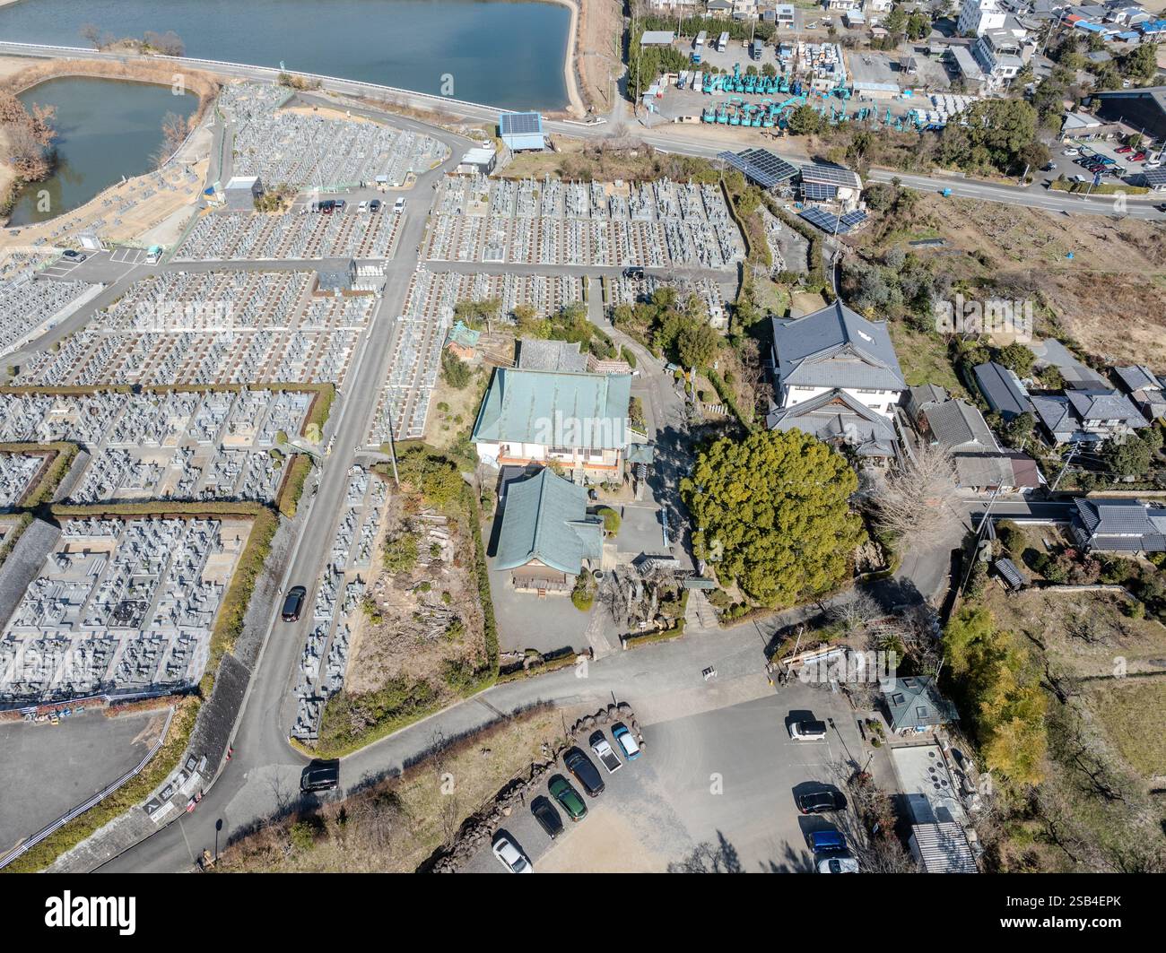 Aerial Image of Yaska-ji Temple, Ehime, Japan Stock Photo - Alamy