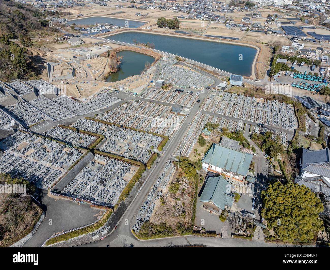 Aerial Image of Yaska-ji Temple, Ehime, Japan Stock Photo - Alamy