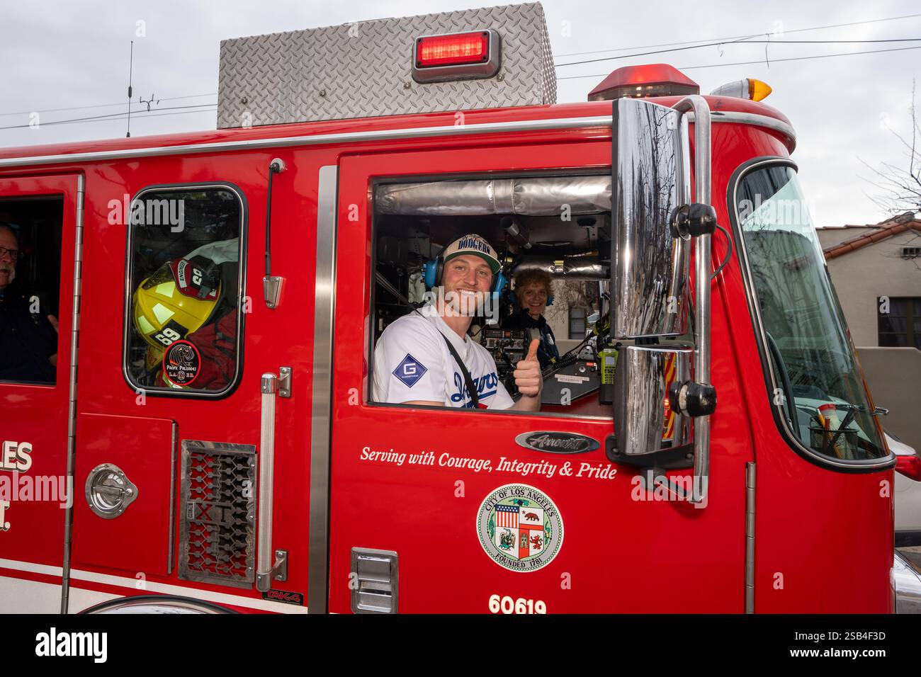 Pacific Palisades, California, USA. 30th Jan, 2025. Dodgers players ...