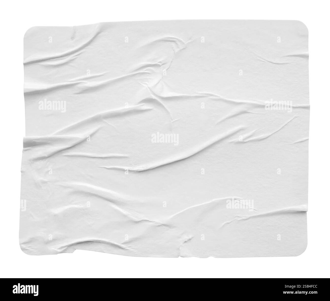 White creased sticker paper Black and White Stock Photos & Images - Alamy