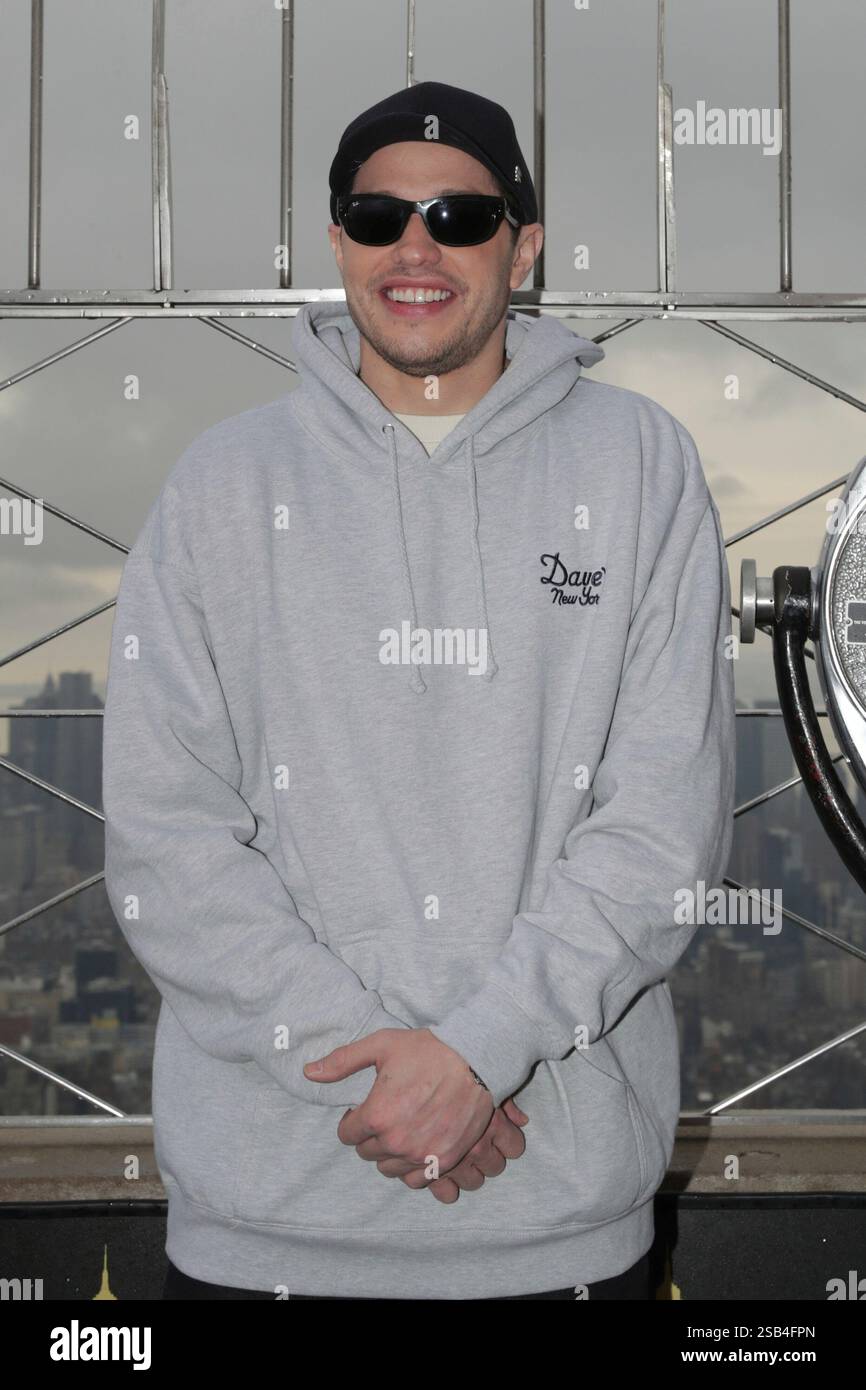 NEW YORK, NEW YORK - JANUARY 31: Comedian Pete Davidson and bestselling ...