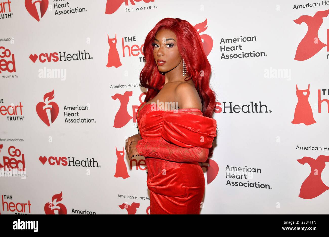 Reyna Roberts attends the American Heart Association's Go Red for Women ...