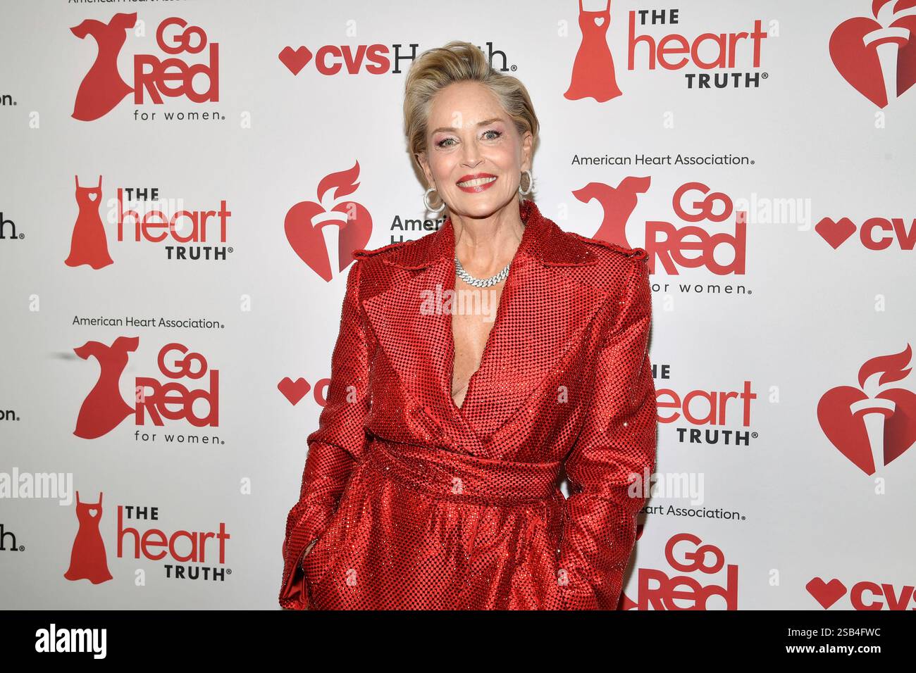 Sharon Stone attends the American Heart Association's Go Red for Women ...