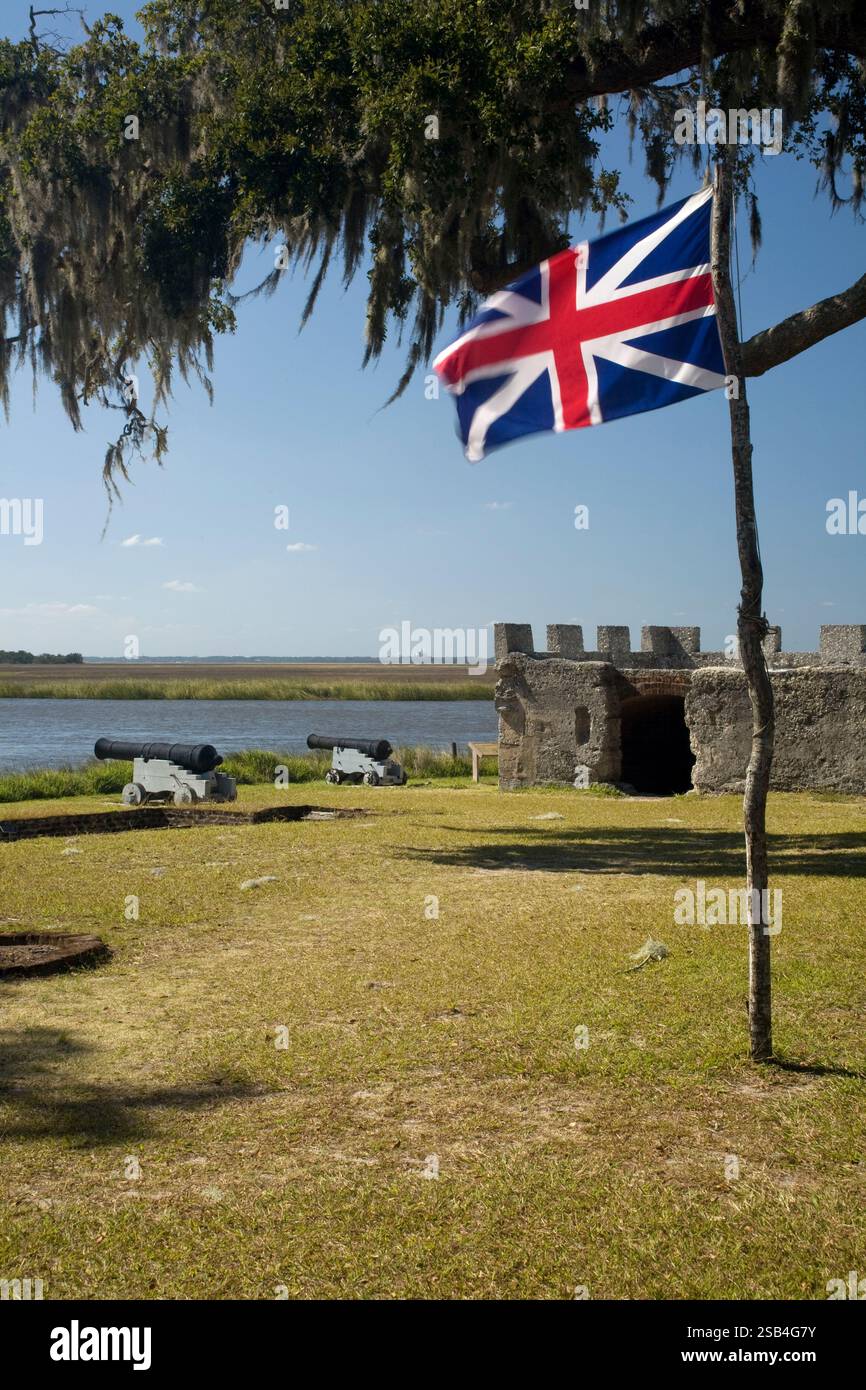 GA00104-00...GEORGIA - The ruins of the 1736 Fort Frederica on Saint ...