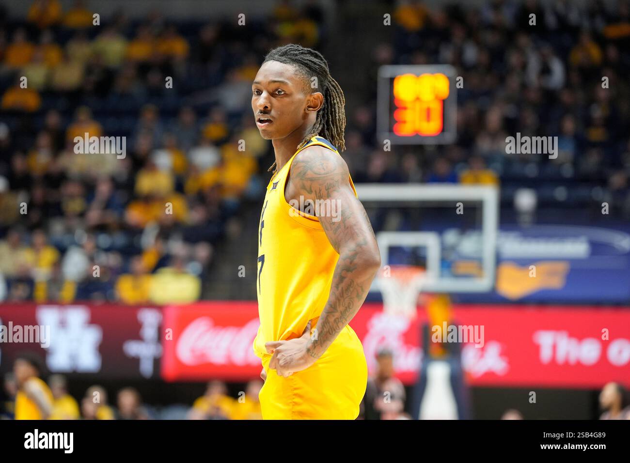 Morgantown, West Virginia, USA. 29th Jan, 2025. January 29, 2025: Javon ...