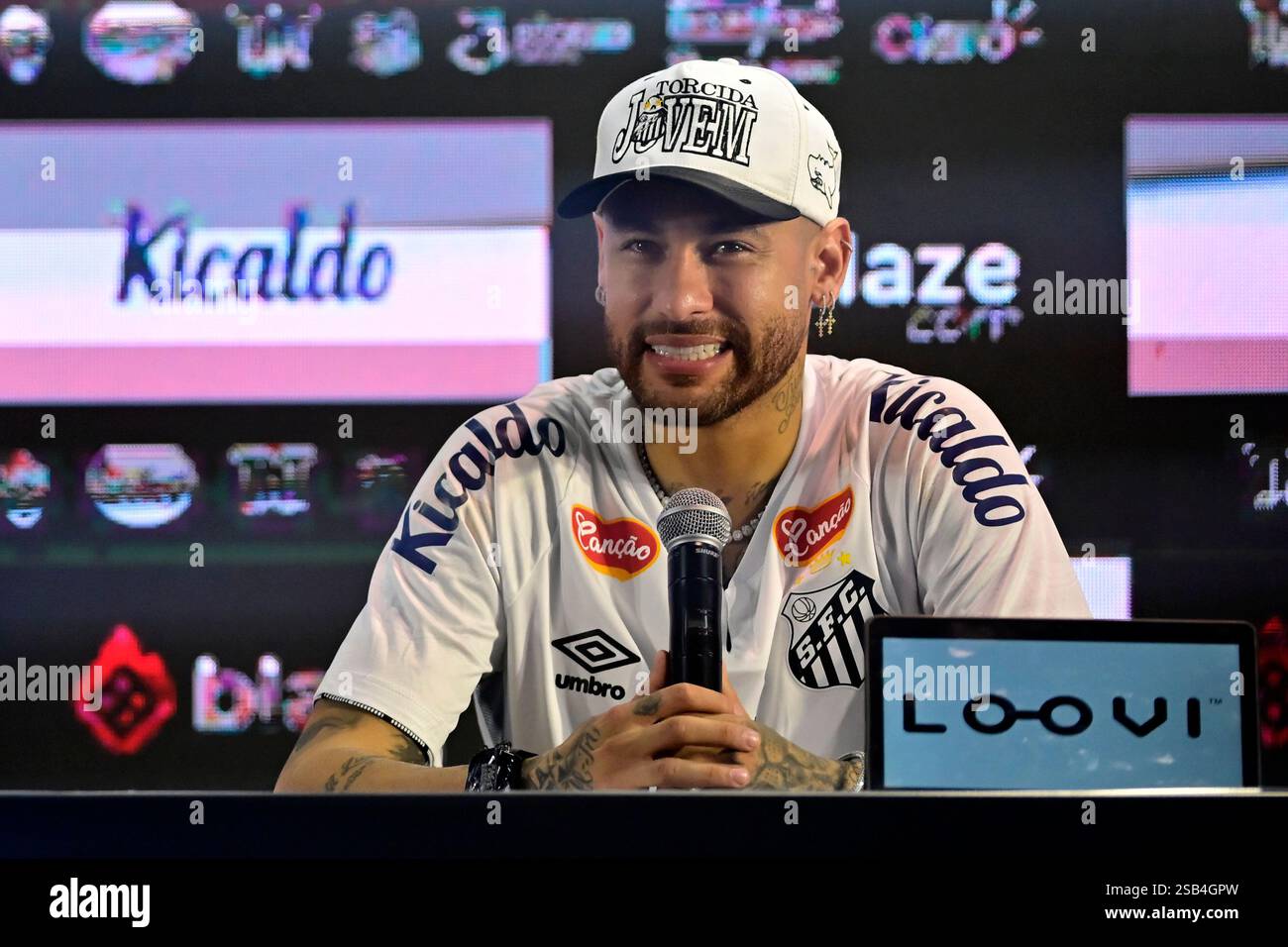 São Paulo (SP), 31/01/2025 - Soccer/NEYMAR-JR - Presentation Neymar Jr - The player Neymar Jr ...