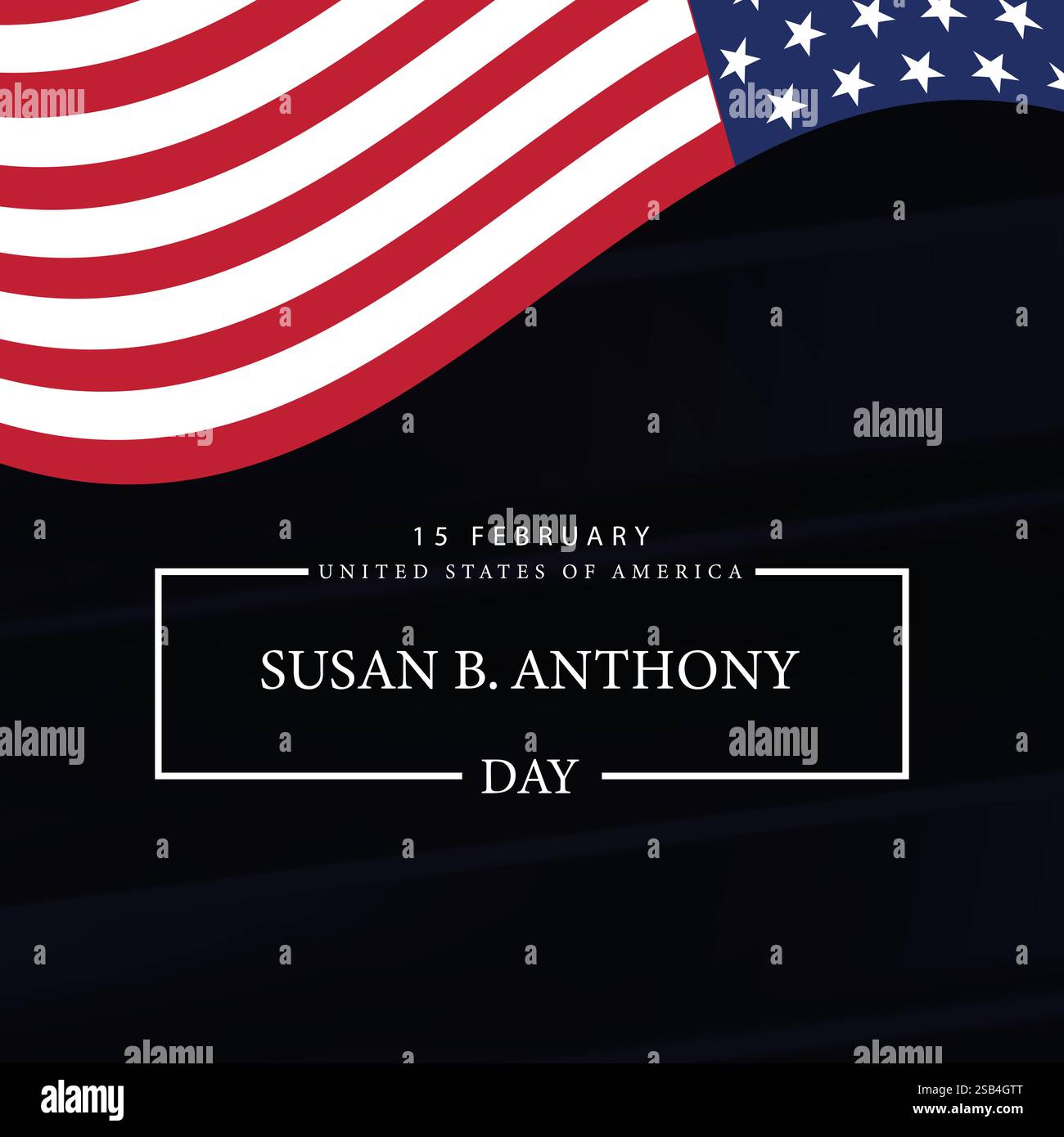 United in Equality Commemorating Susan B Anthony Day in America Stock ...