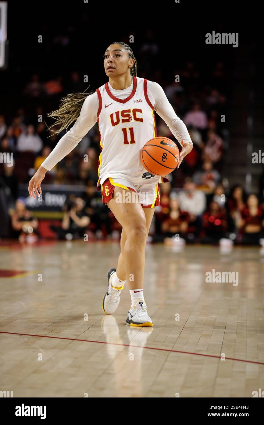 LOS ANGELES, CA - JANUARY 30: USC Trojans guard Kennedy Smith (11 ...