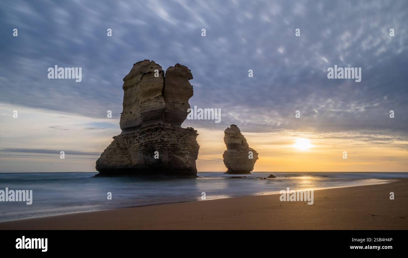 Sunset at Gibsons Steps Stock Photo - Alamy