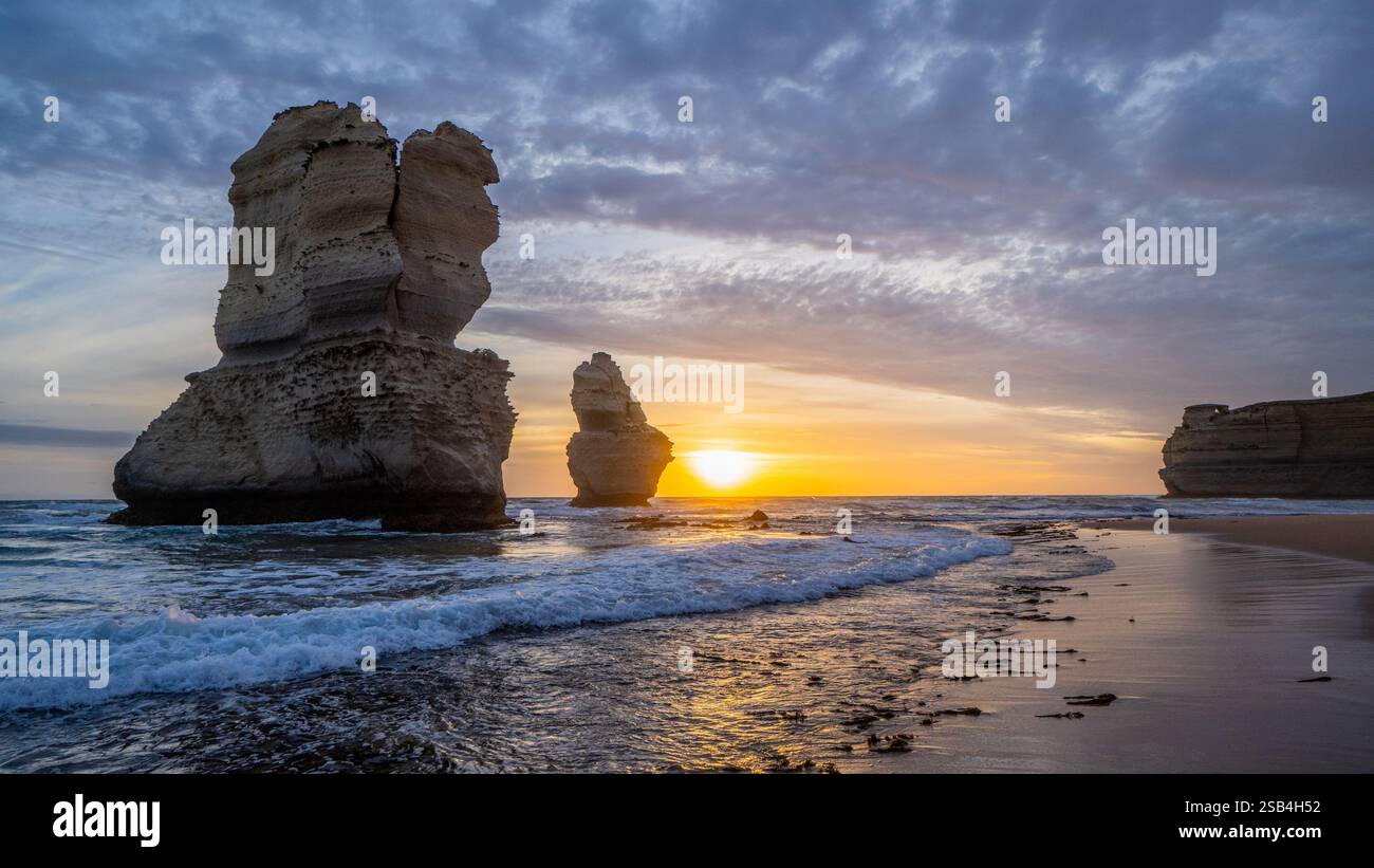 Sunset at Gibsons Steps Stock Photo - Alamy