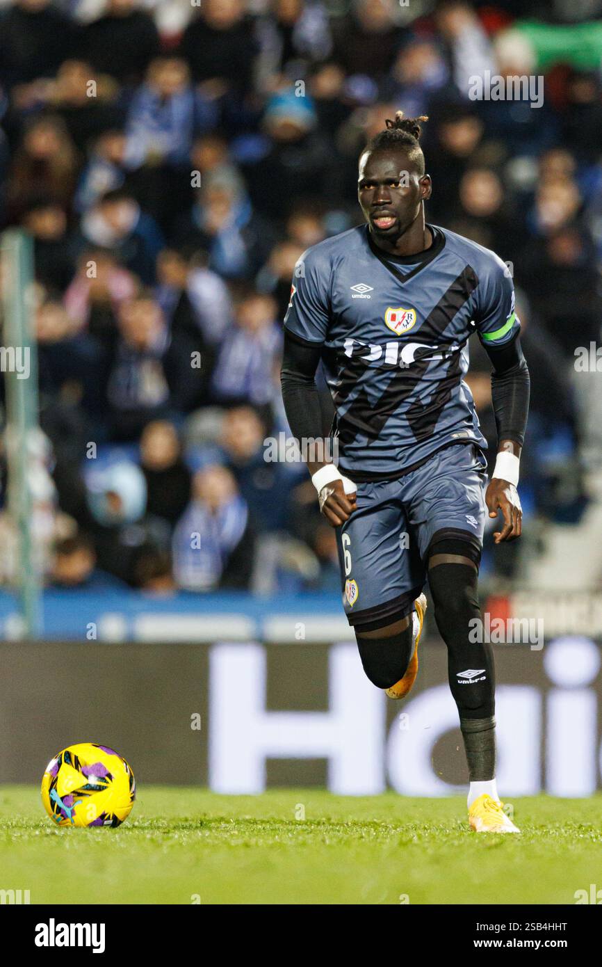 Leganes, Spain. 31st Jan, 2025. Pathe Ismael Ciss (Rayo Vallecano) seen ...