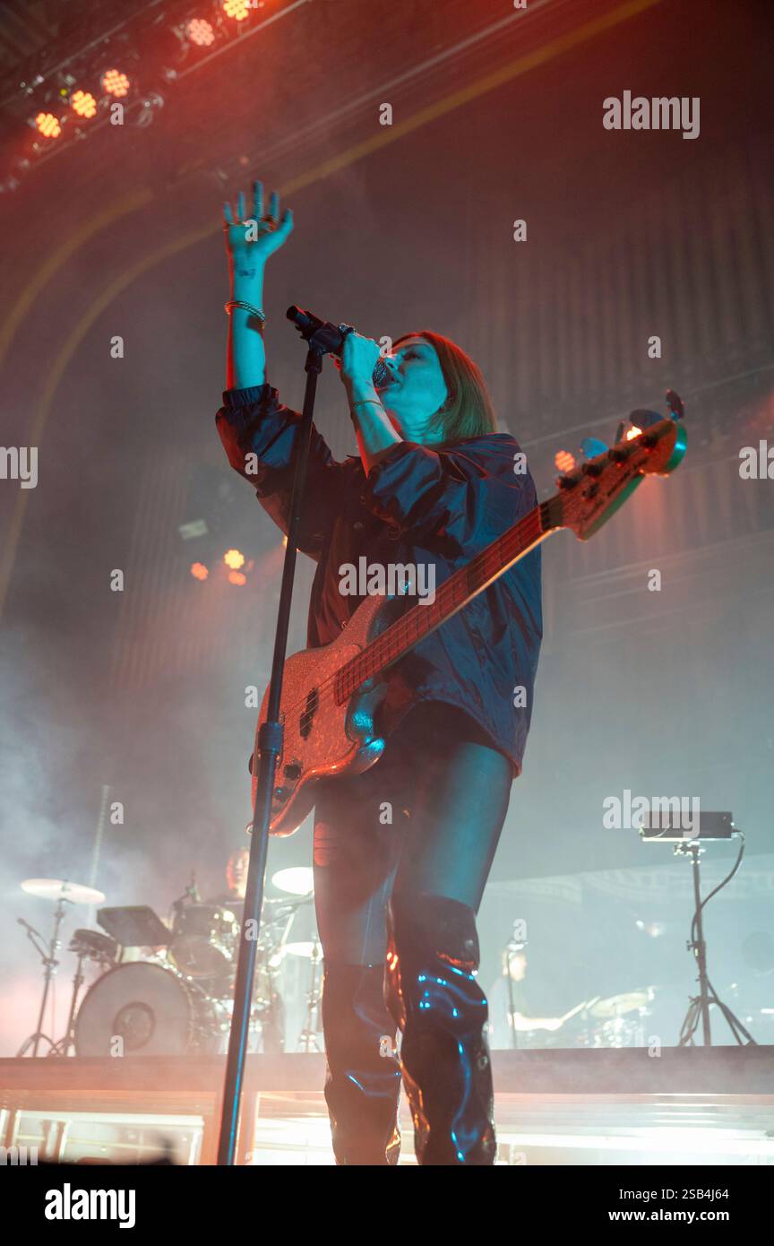 Sarah Barthel of Phantogram performs on Friday, Jan. 31, 2025, at the ...