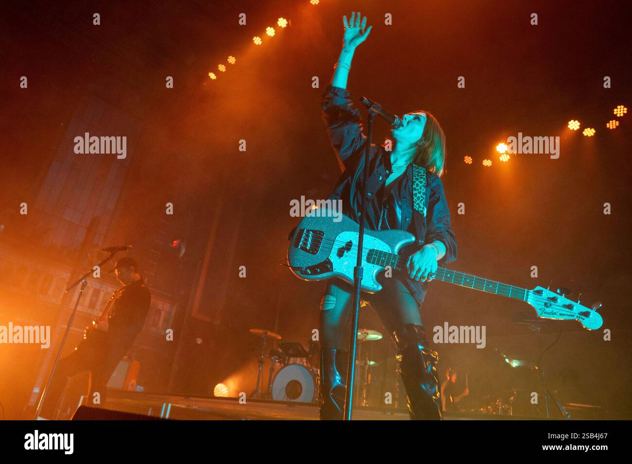 Sarah Barthel of Phantogram performs on Friday, Jan. 31, 2025, at the ...