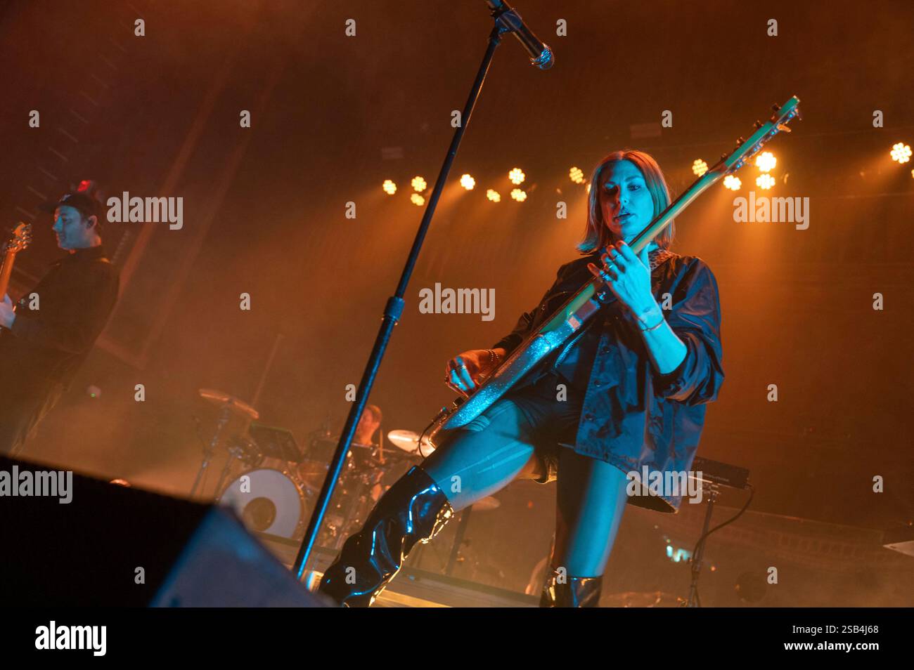 Sarah Barthel of Phantogram performs on Friday, Jan. 31, 2025, at the ...