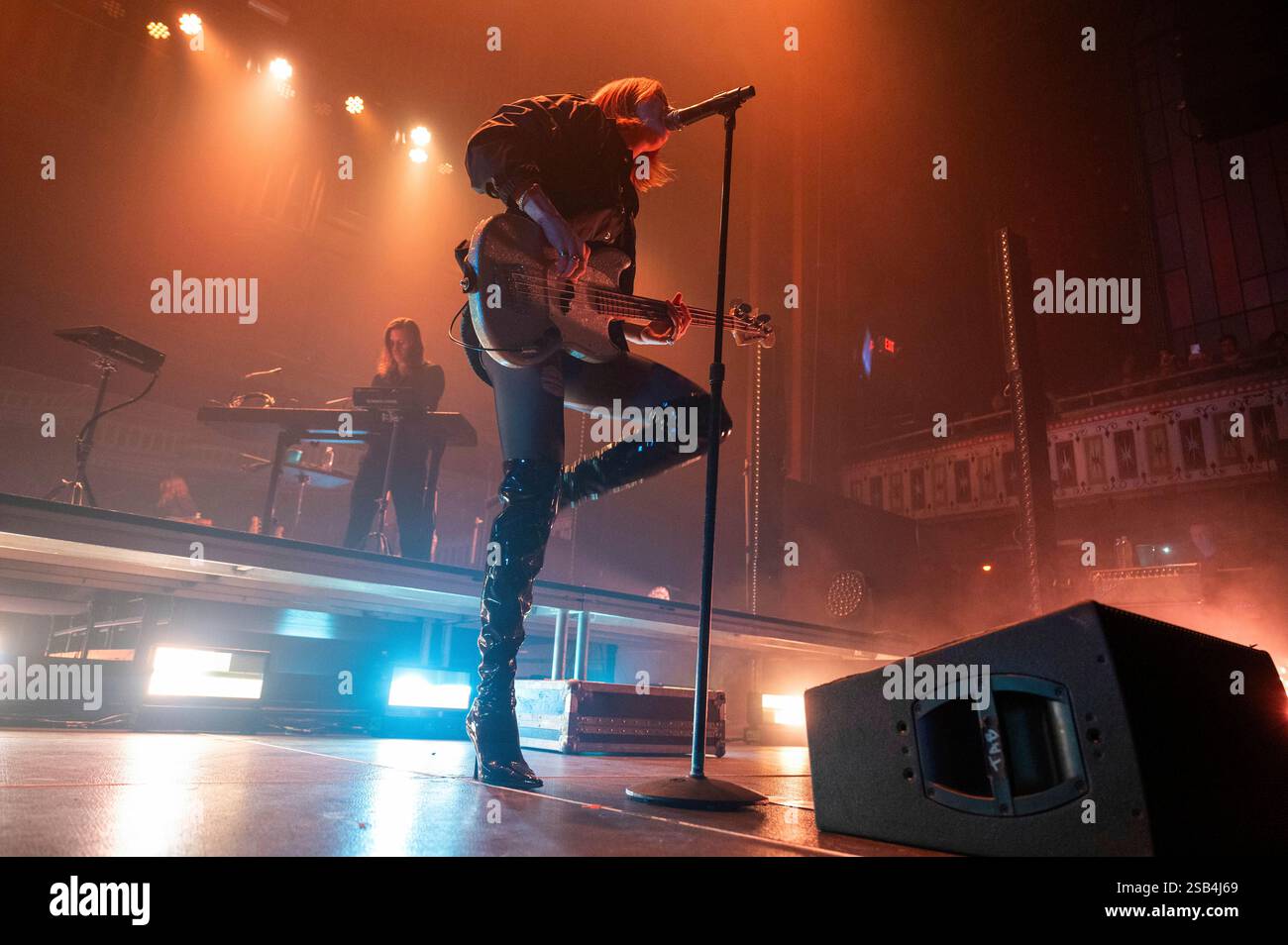Sarah Barthel of Phantogram performs on Friday, Jan. 31, 2025, at the ...